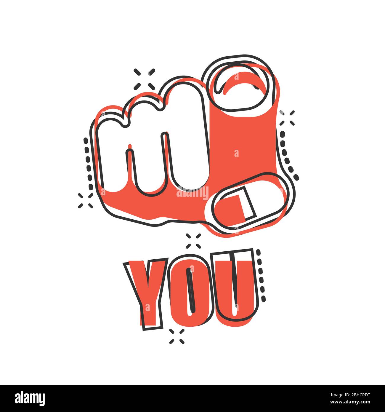 Cartoon Hand Pointing At You