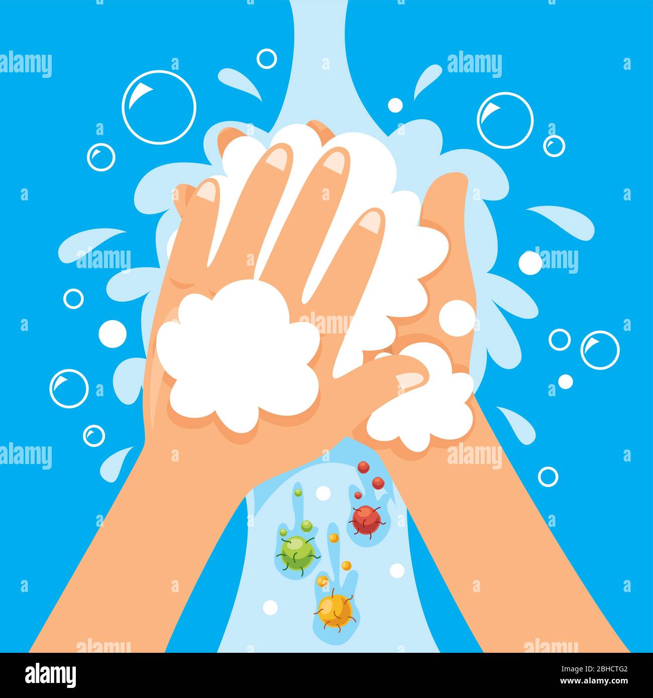 Doctor washing hands Stock Vector Images - Alamy