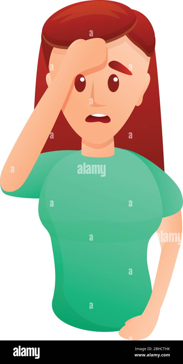 After work stress icon. Cartoon of after work stress vector icon for ...