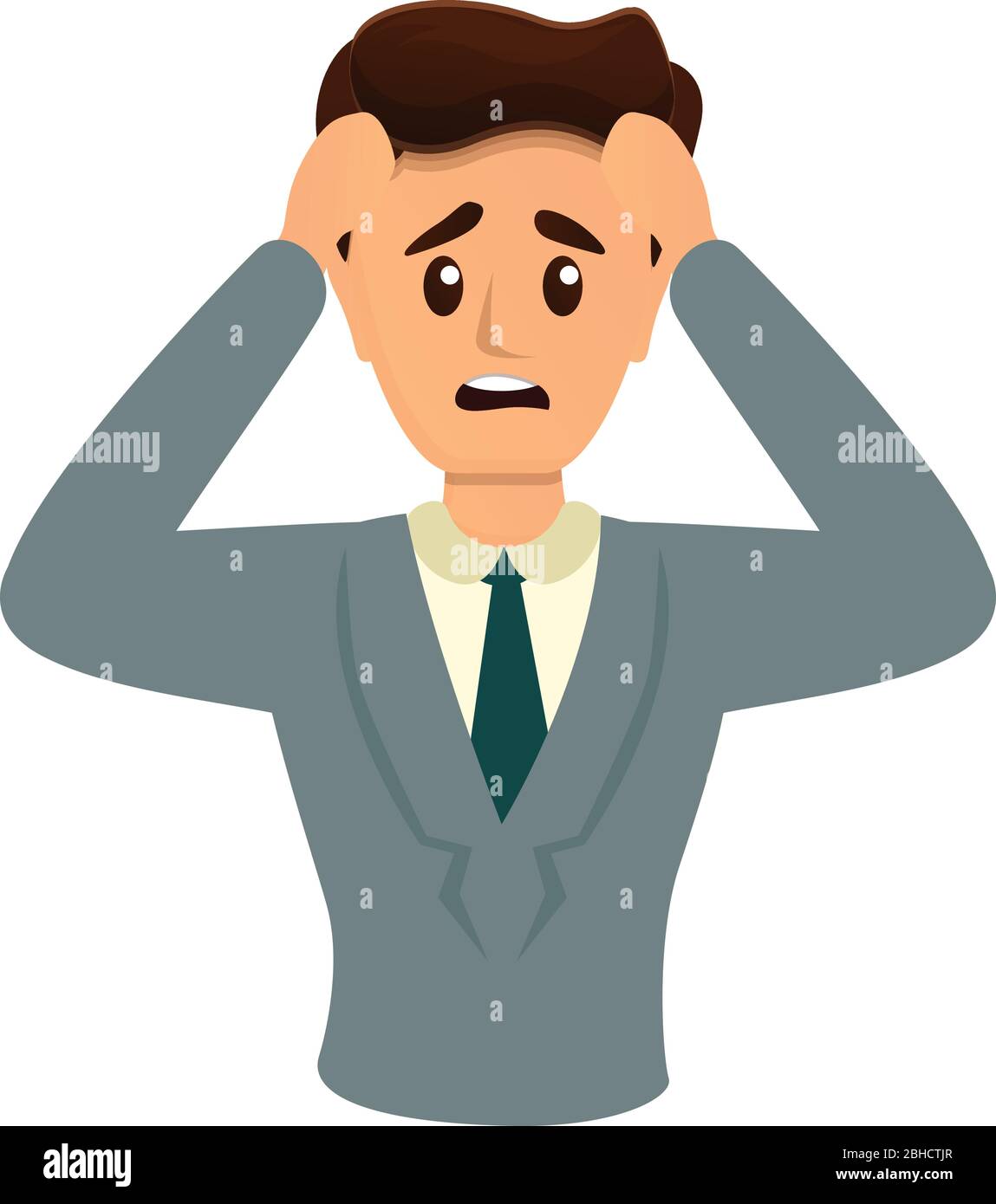 Office manager stress icon. Cartoon of office manager stress vector ...