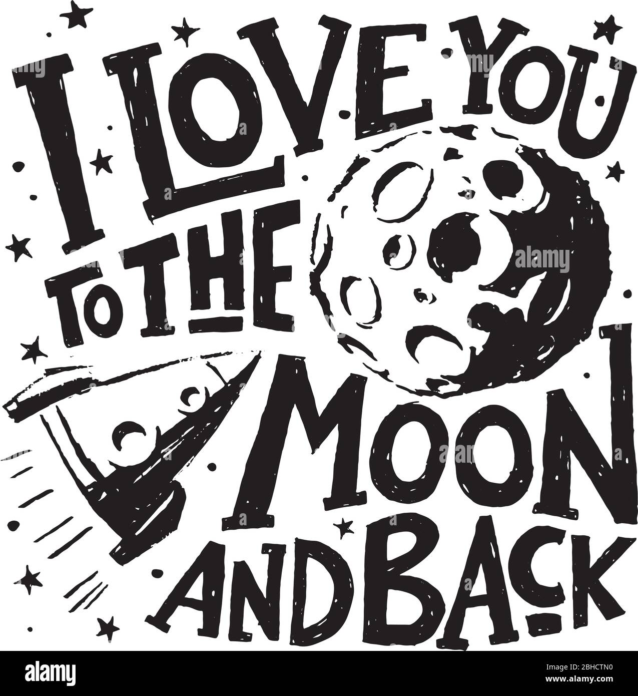 Love to the moon and back Cut Out Stock Images & Pictures - Alamy