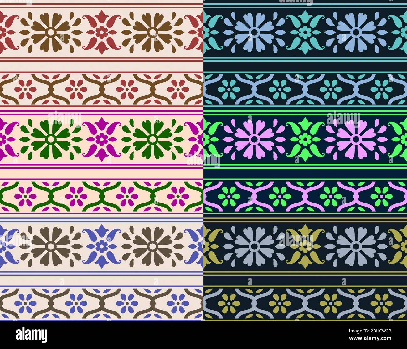 floral abstract border design background Stock Photo - Alamy
