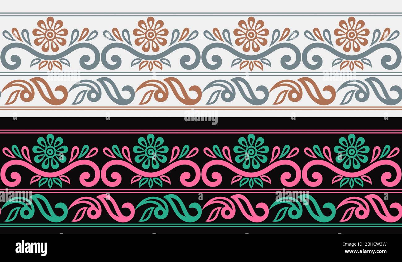 floral flower border design background Stock Photo - Alamy