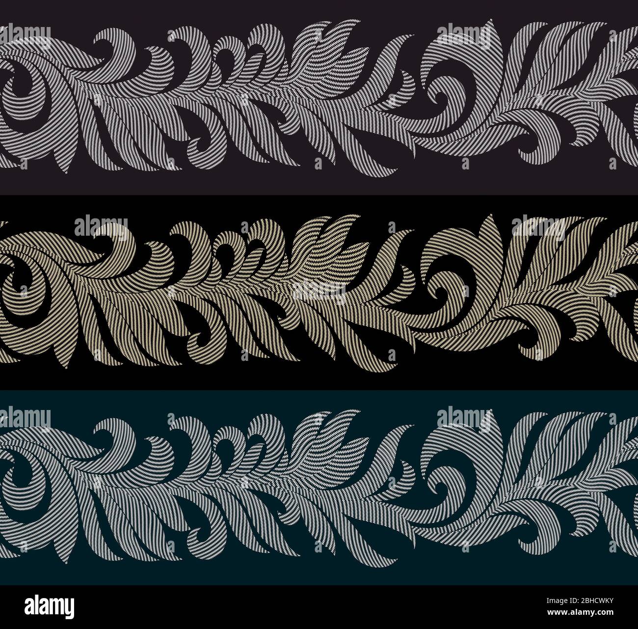 floral abstract border design background Stock Photo - Alamy