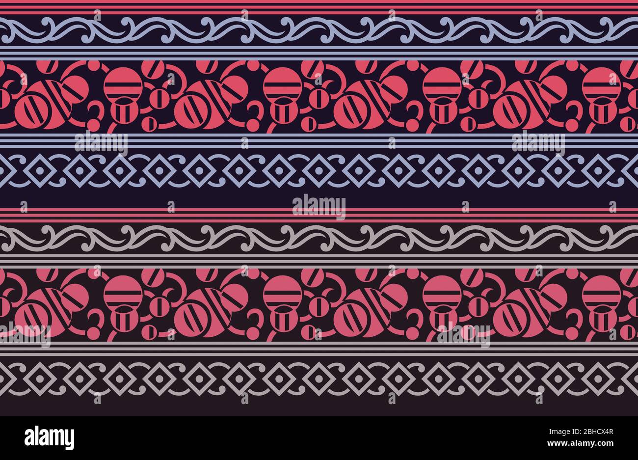 floral abstract border design background Stock Photo - Alamy