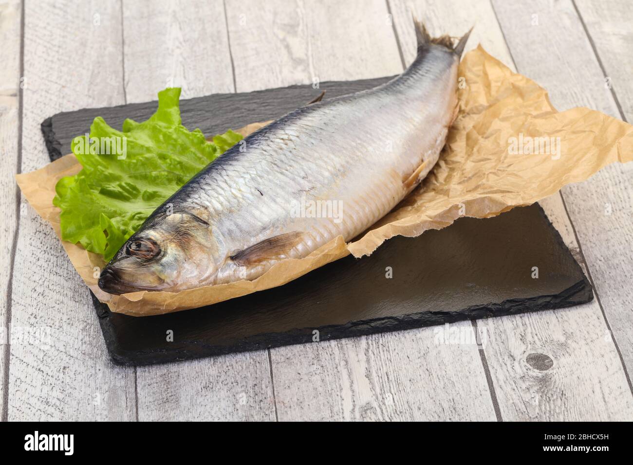Salted herring fish ready for eat Stock Photo - Alamy