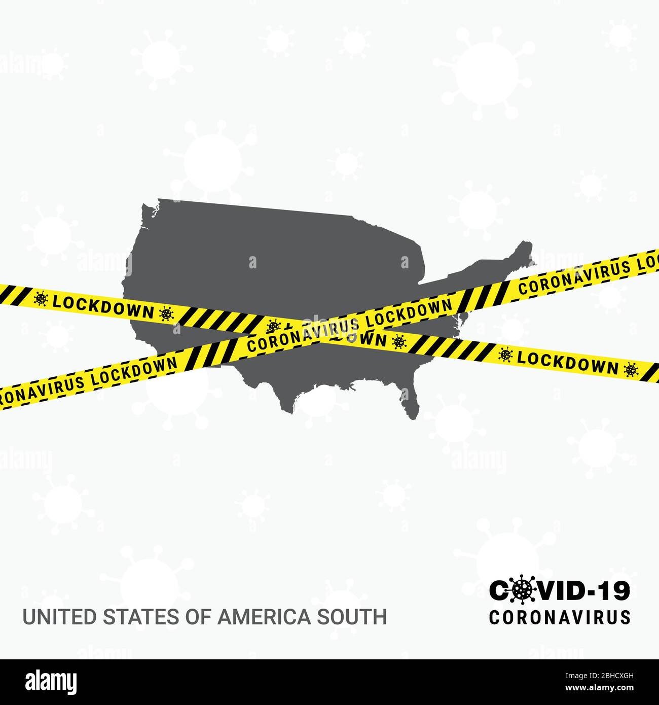 States lockdown Stock Vector Images - Alamy