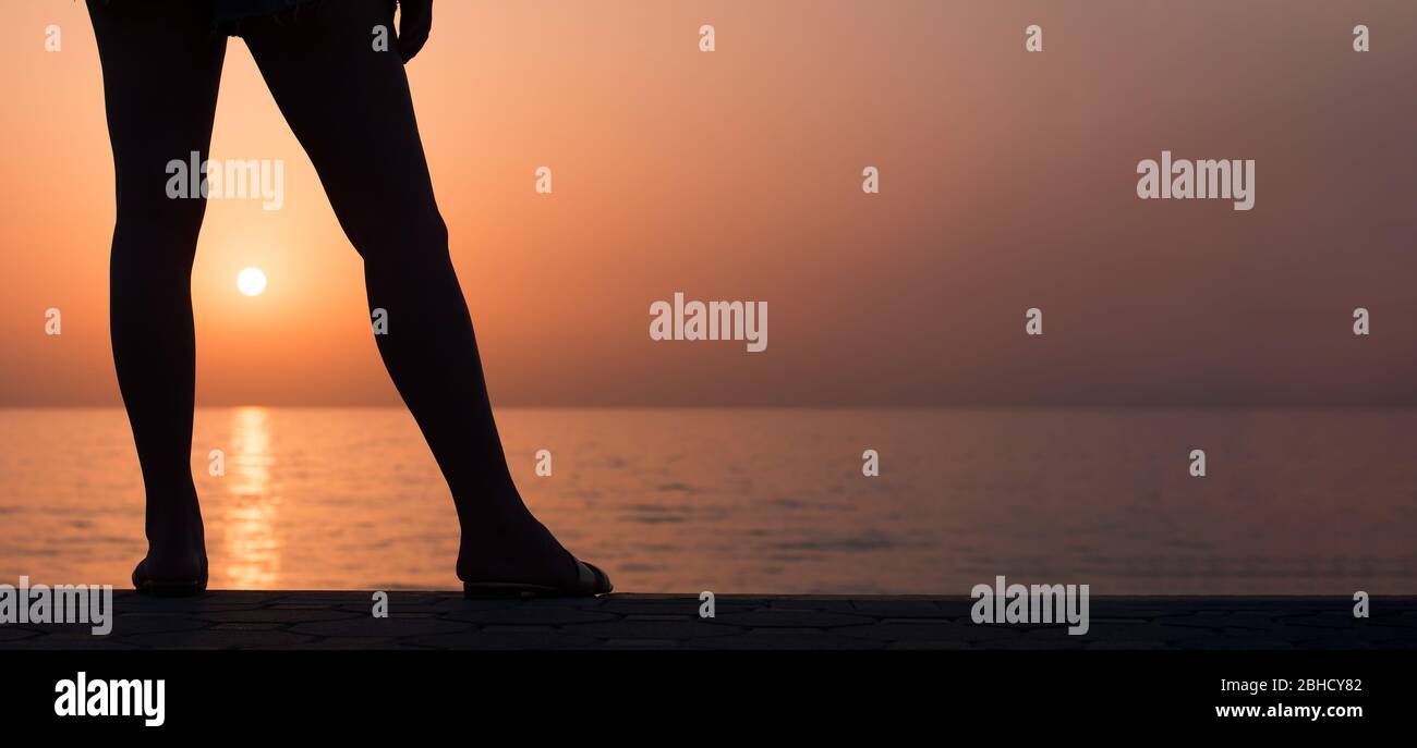 Back view water reflection on sand hi-res stock photography and images ...