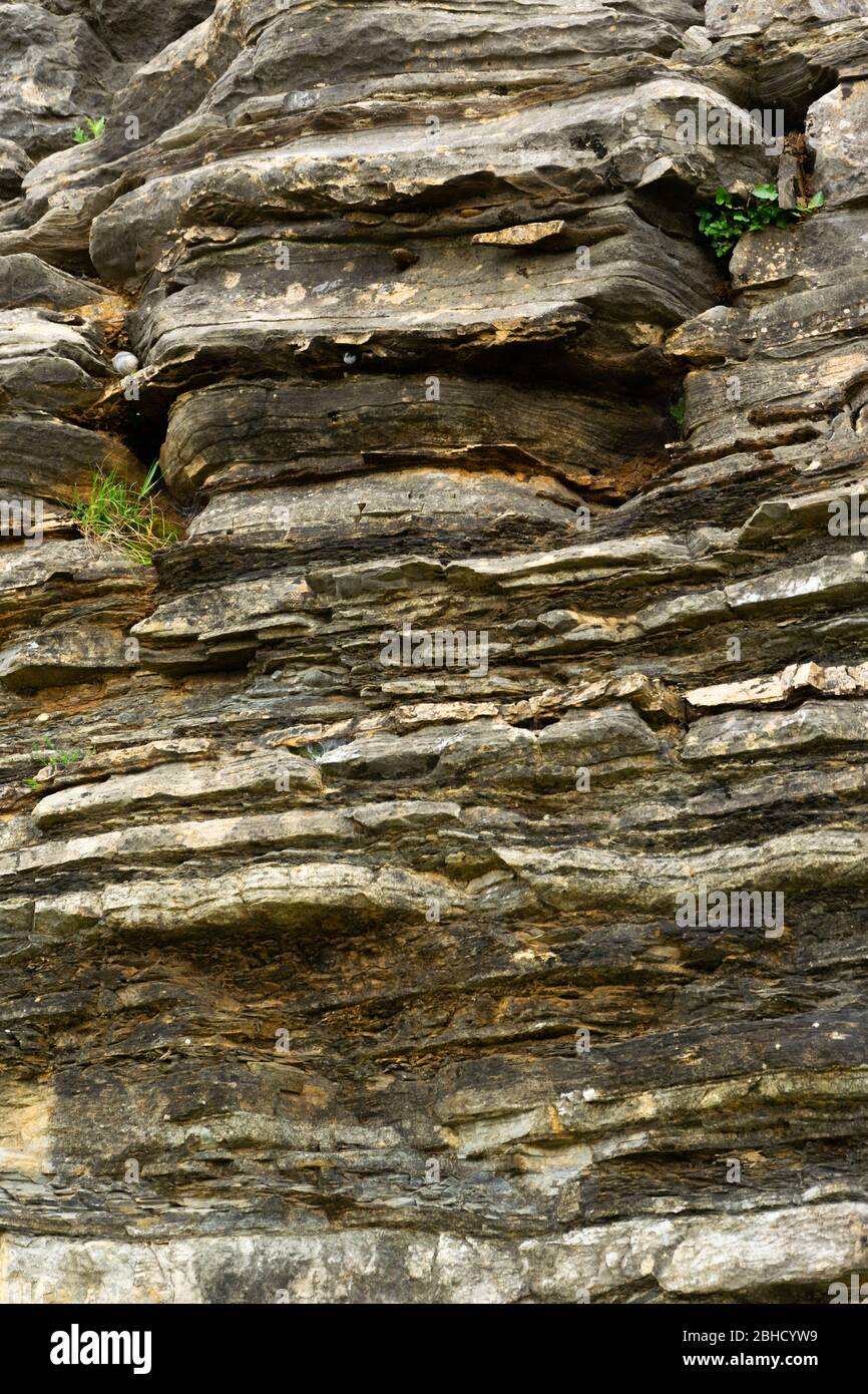 Detail of natural rough stone, rippled rock background Stock Photo - Alamy