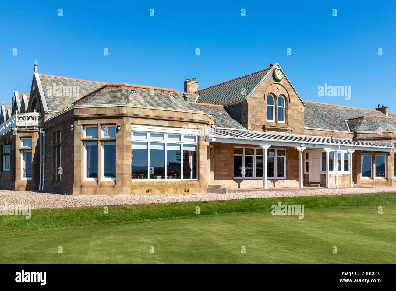 Clubhouse royal troon golf club hi-res stock photography and images - Alamy