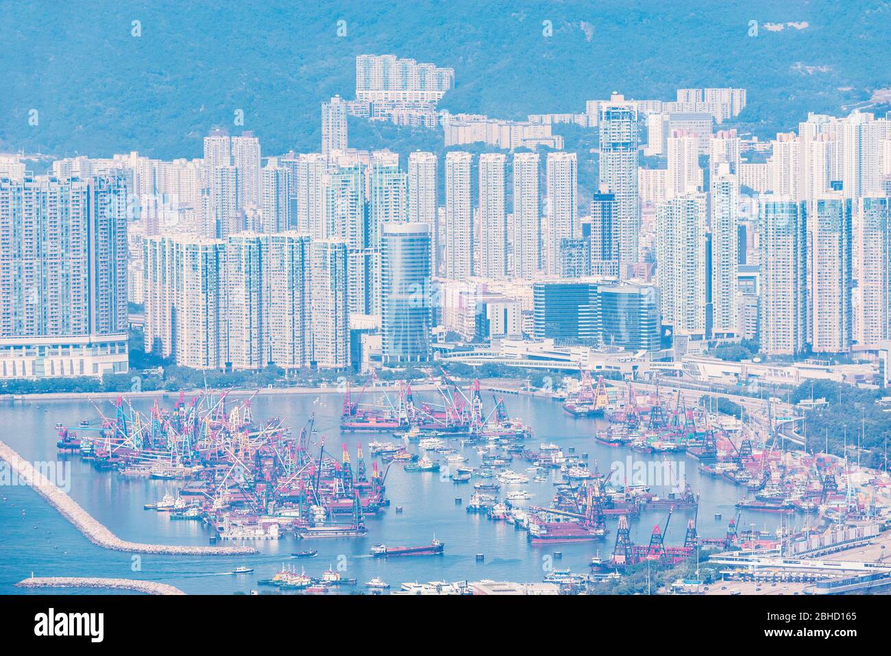 Commercial port view kowloon hi-res stock photography and images - Alamy