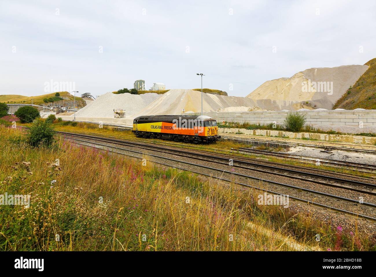 A British Rail Class 56 Type 5 diesel locomotive 56105 belonging to ...