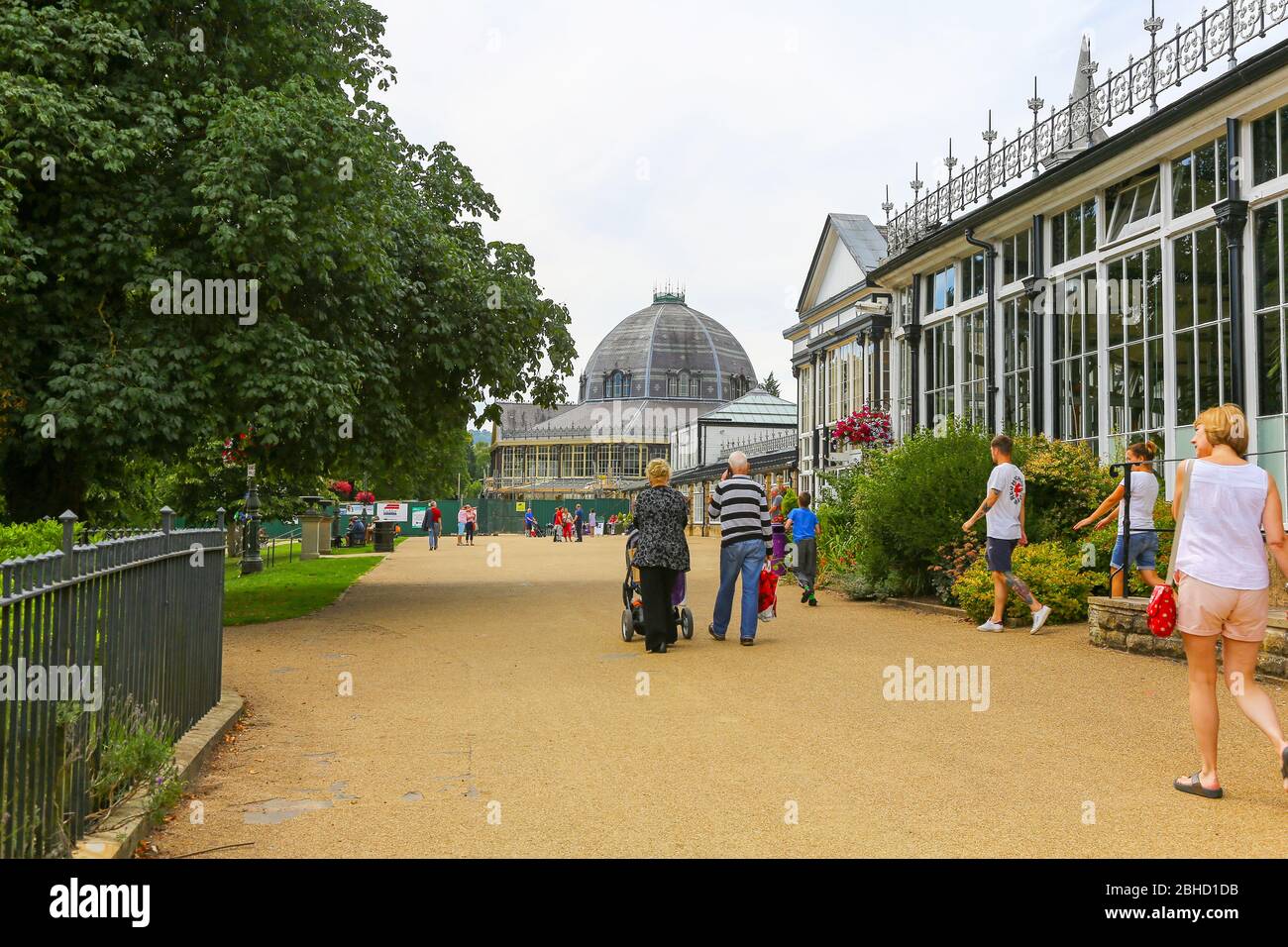 Buxton Pavilion Gardens, with the Octagon Concert Hall in the ...