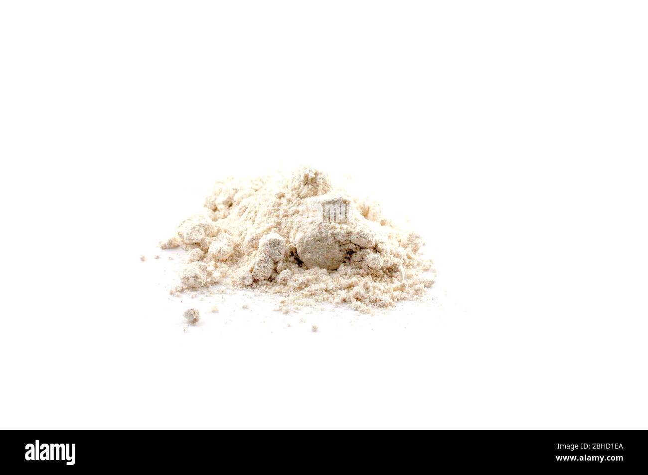 White flour isolated on white background Stock Photo - Alamy
