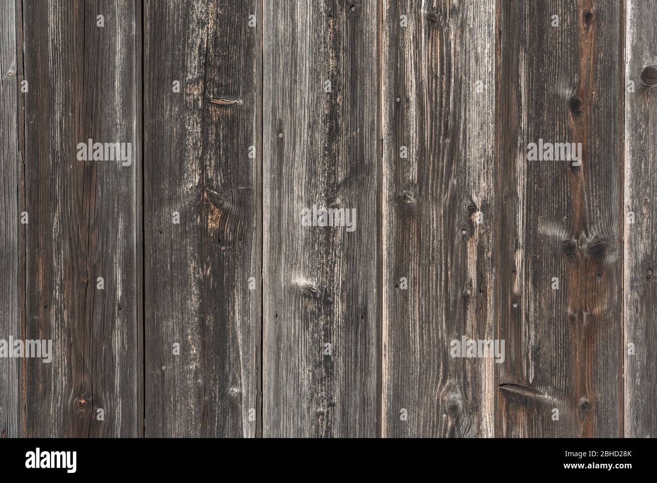 Grey wood plank on a wall background Stock Photo - Alamy