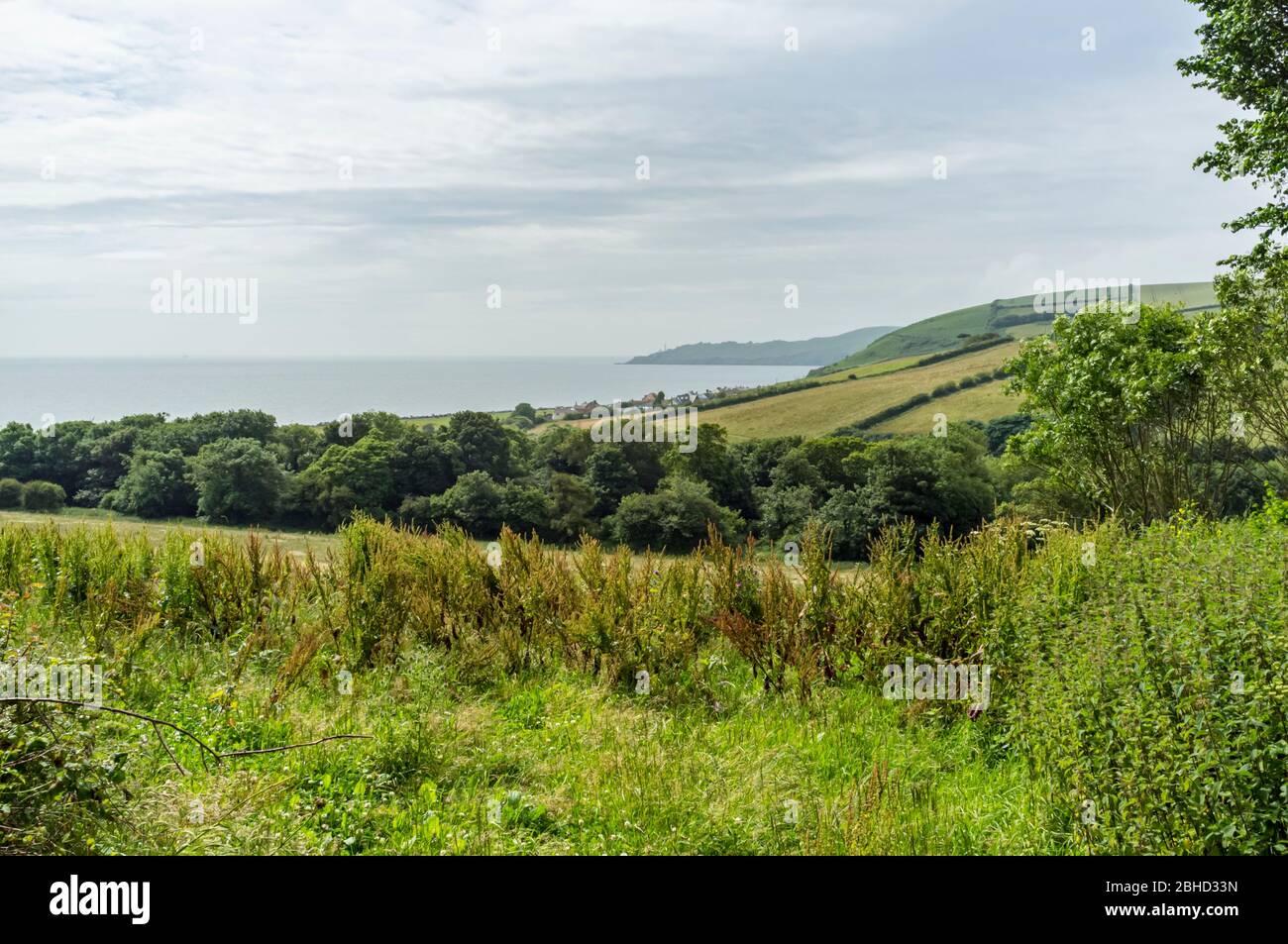 Beesands and Start Bay as seen from circular walk from Torcross, Devon ...
