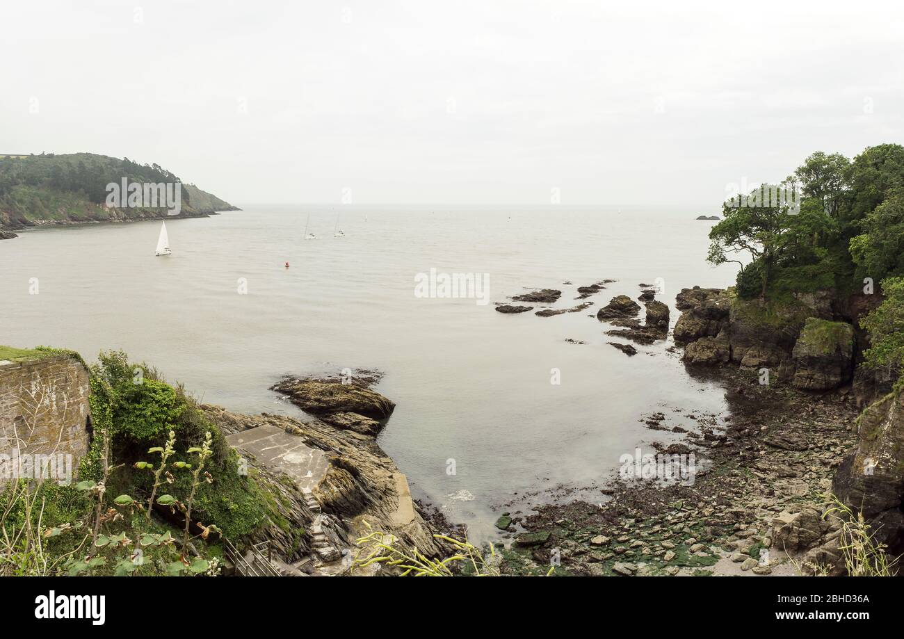 Castle Cove at Dartmouth Castle in Devon, England Stock Photo - Alamy