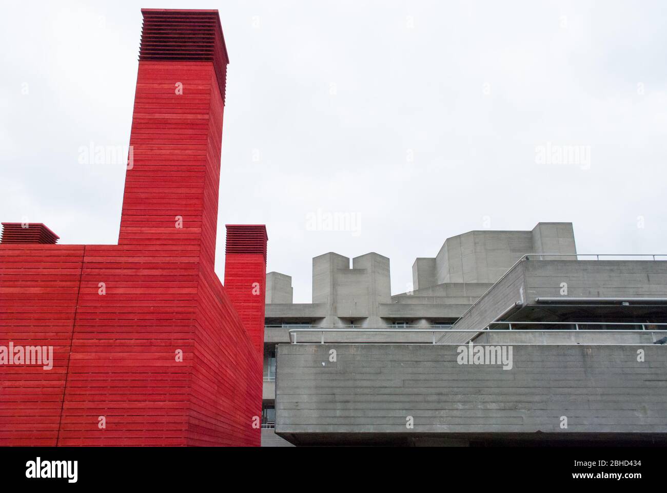 Royal National Theatre Denys Lasdun Reinforced Concrete South Bank ...