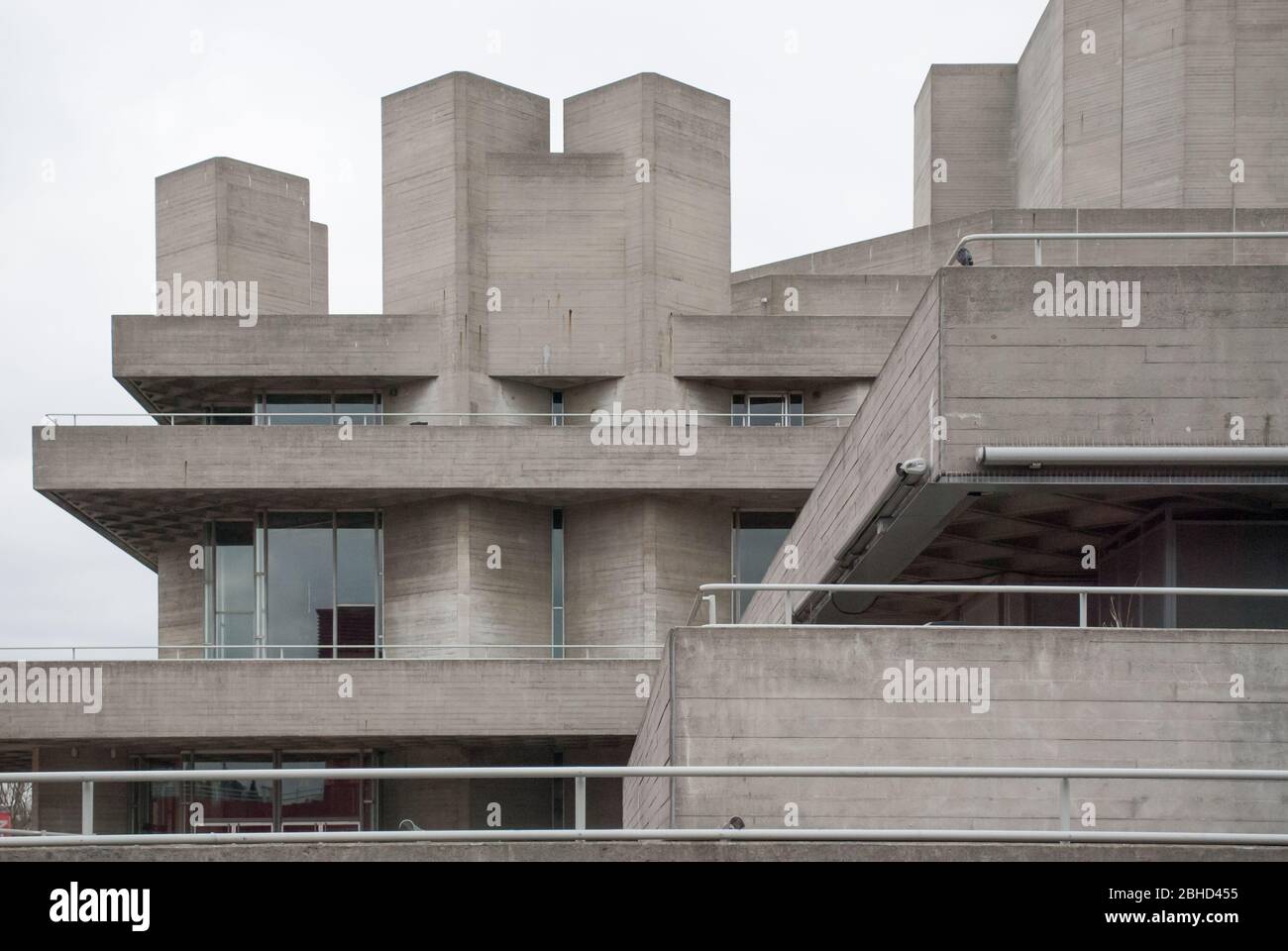 Royal National Theatre Denys Lasdun Reinforced Concrete South Bank ...