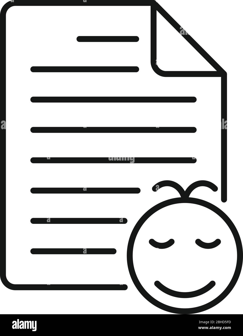 Boy birth certificate icon. Outline boy birth certificate vector icon ...