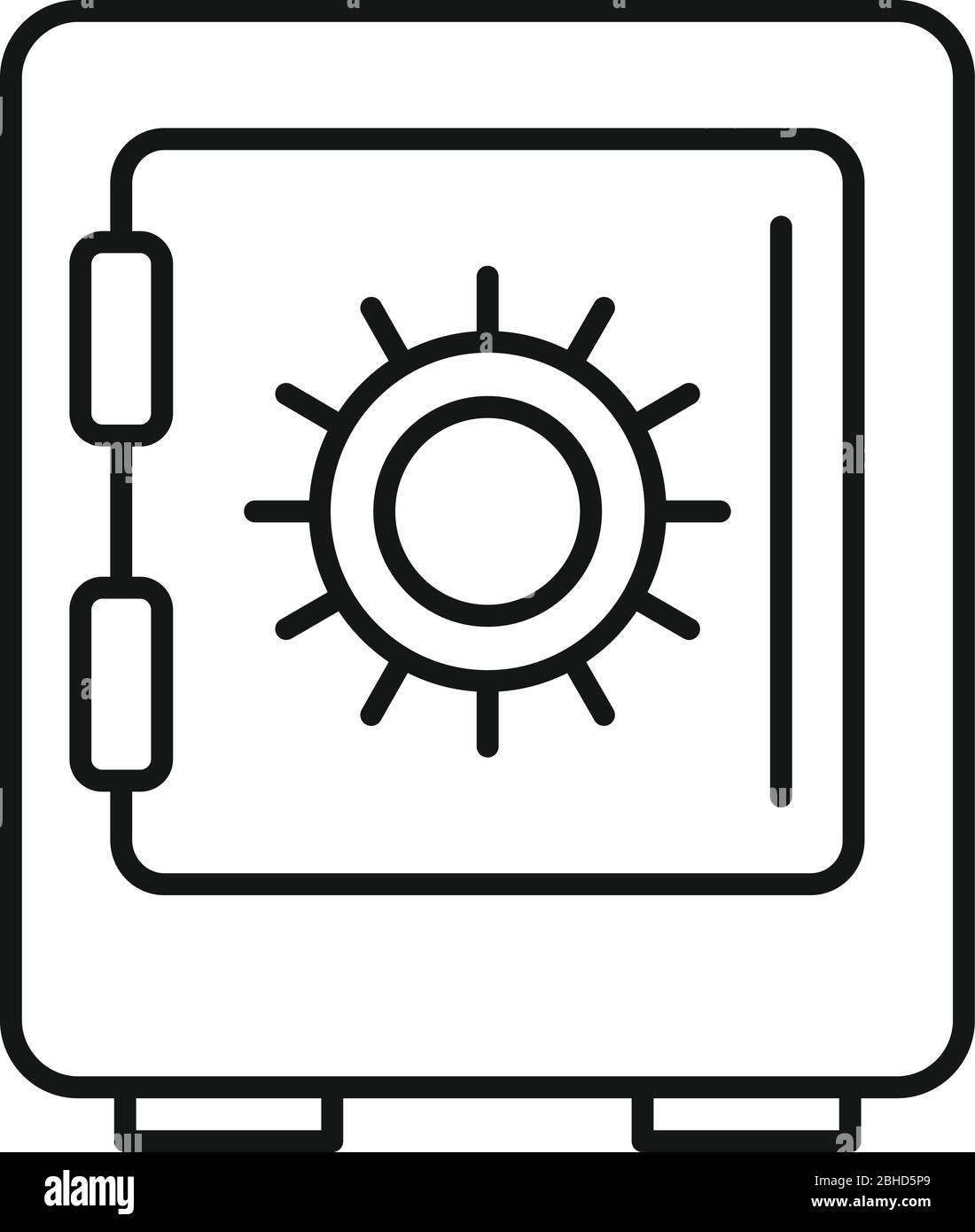 Money safe icon. Outline money safe vector icon for web design isolated ...