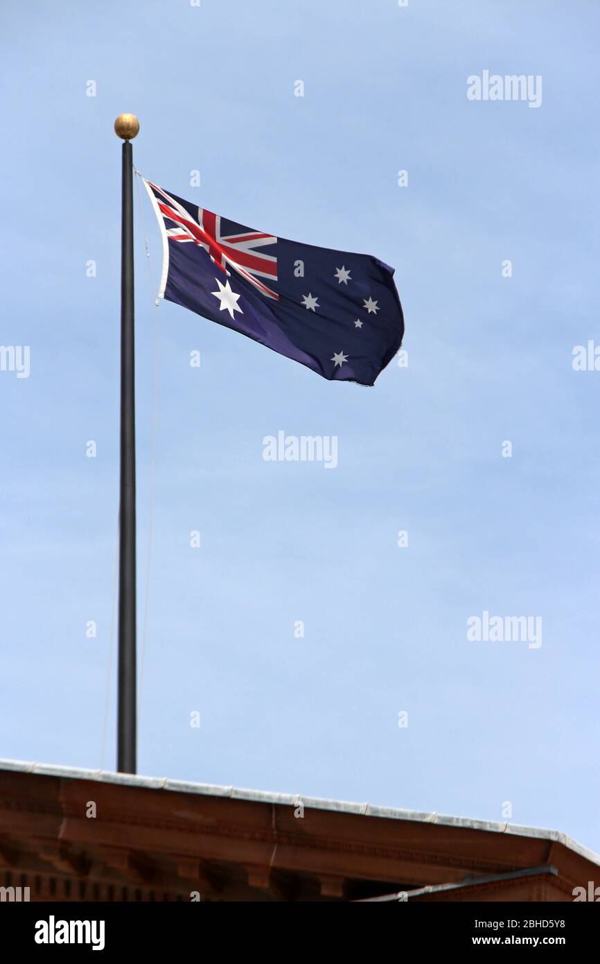 australian flag in sydney (australia Stock Photo - Alamy