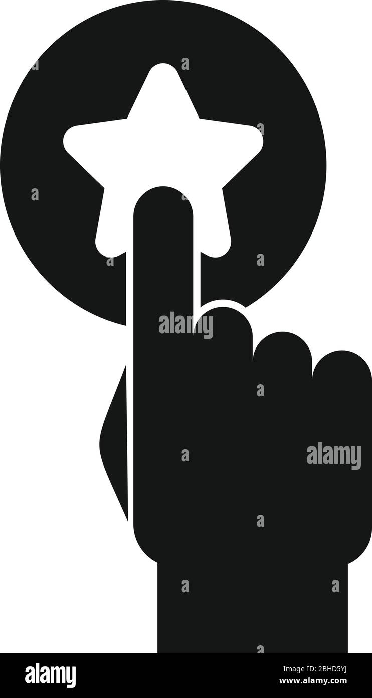 Campaign push button icon. Simple illustration of campaign push button ...