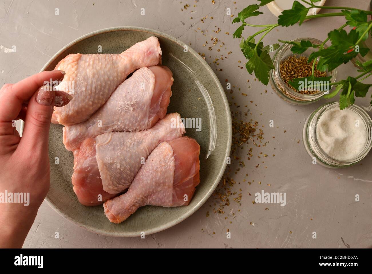 Chicken meat white background hi-res stock photography and images - Alamy