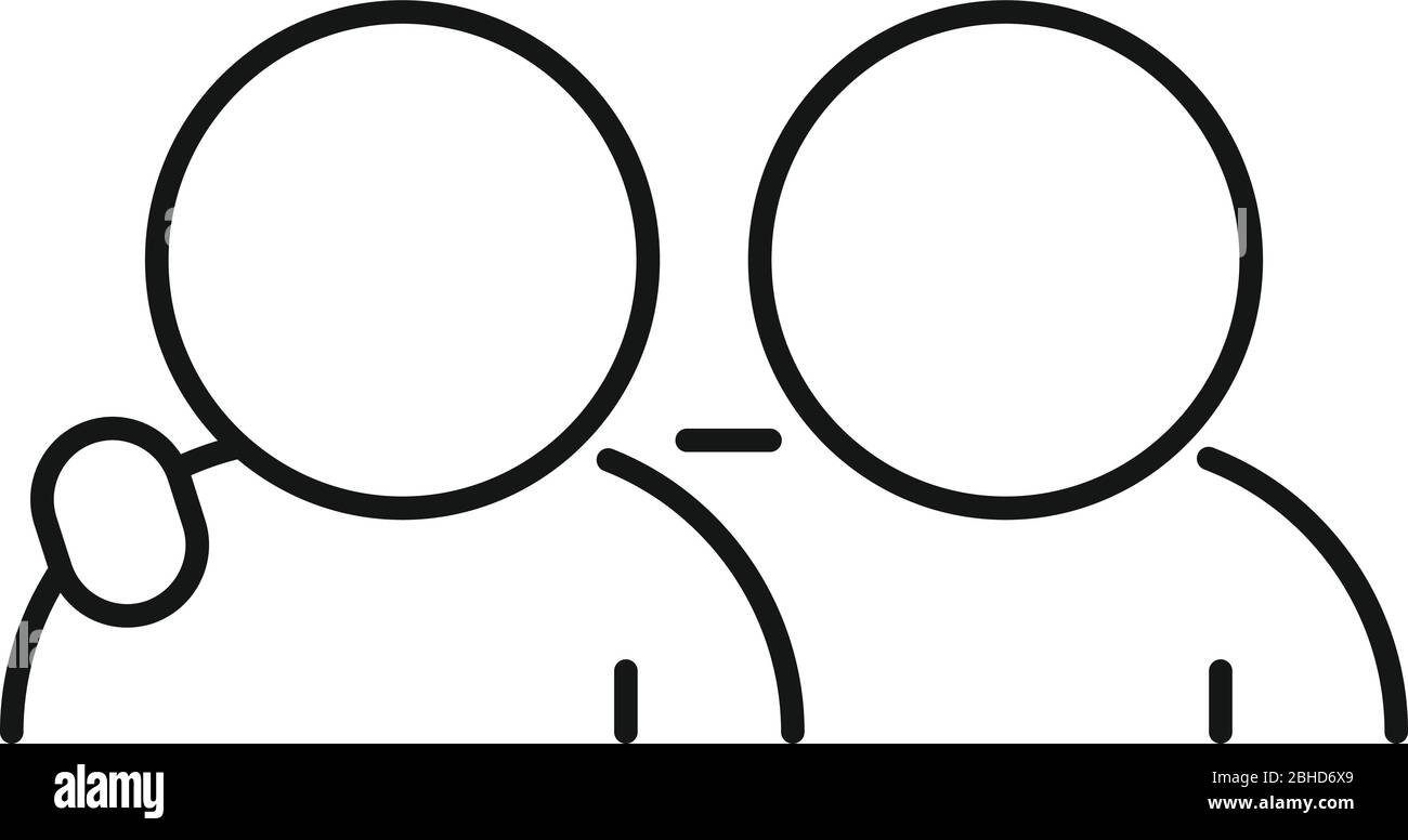 Boy friendship icon. Outline boy friendship vector icon for web design ...