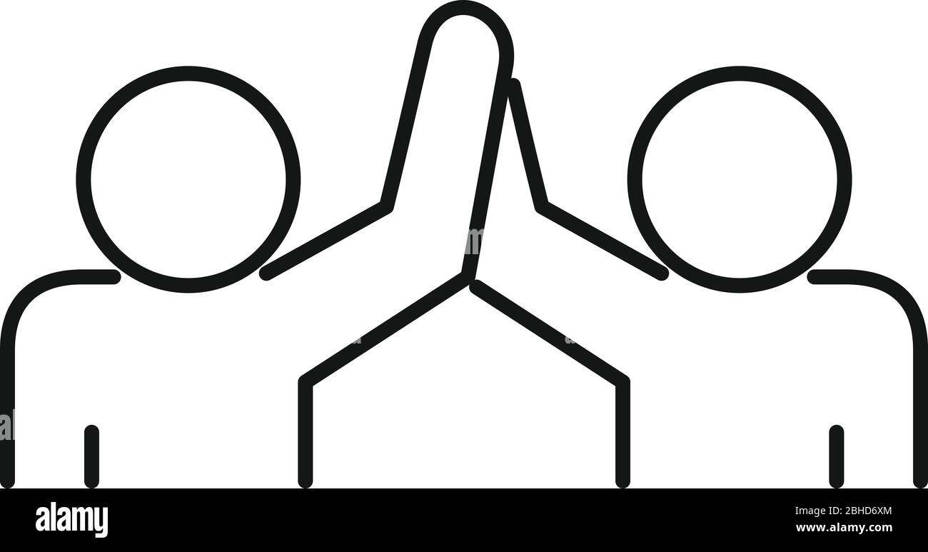 Friendship day icon. Outline friendship day vector icon for web design ...