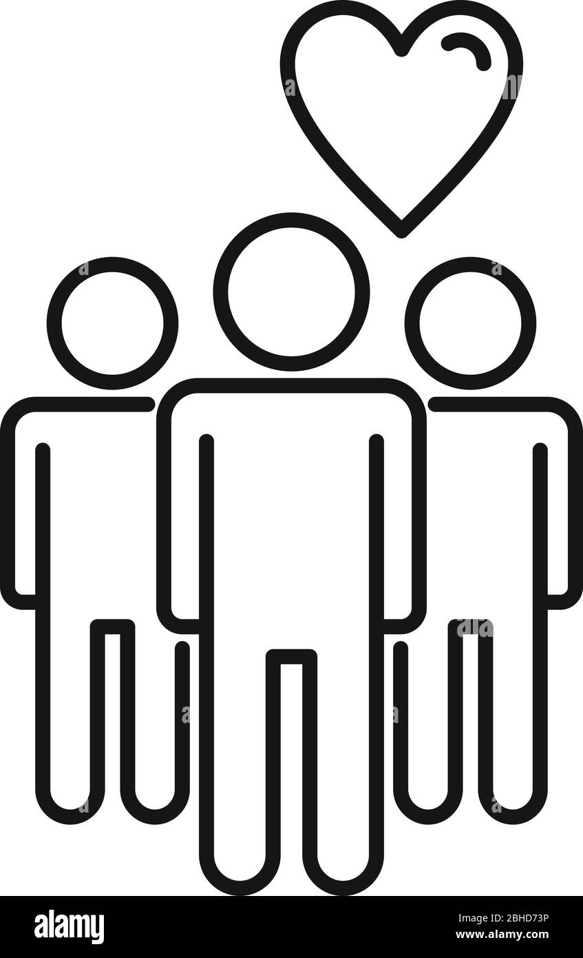 Buddy support icon. Outline buddy support vector icon for web design ...