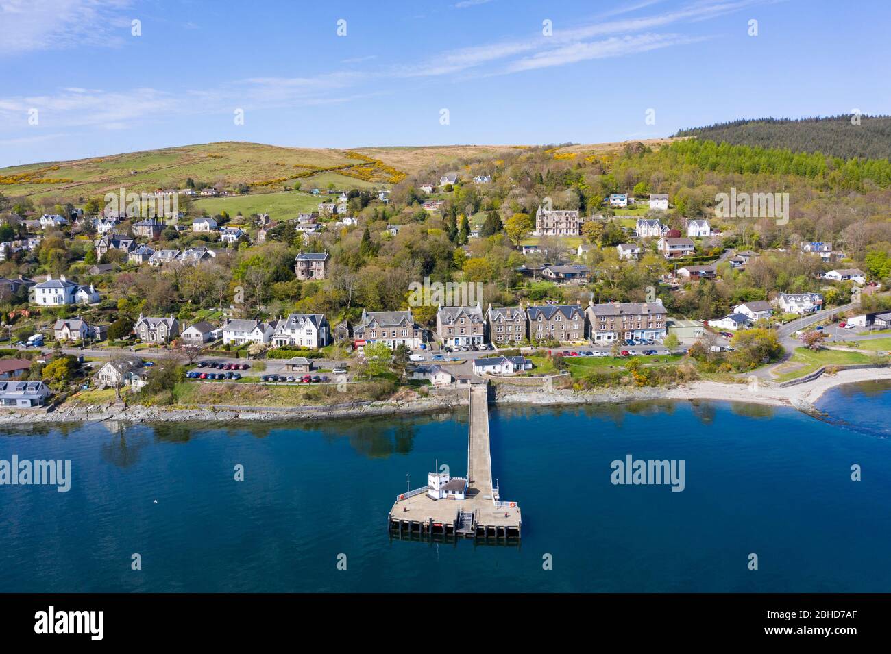 Rural britain village aerial hi-res stock photography and images - Alamy