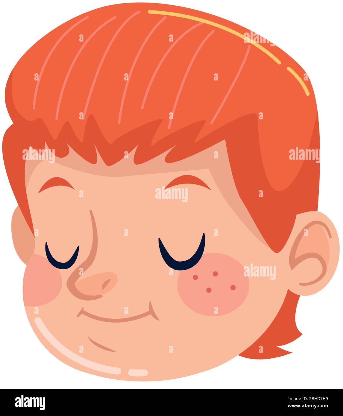 cute little boy head character Stock Vector Image & Art - Alamy