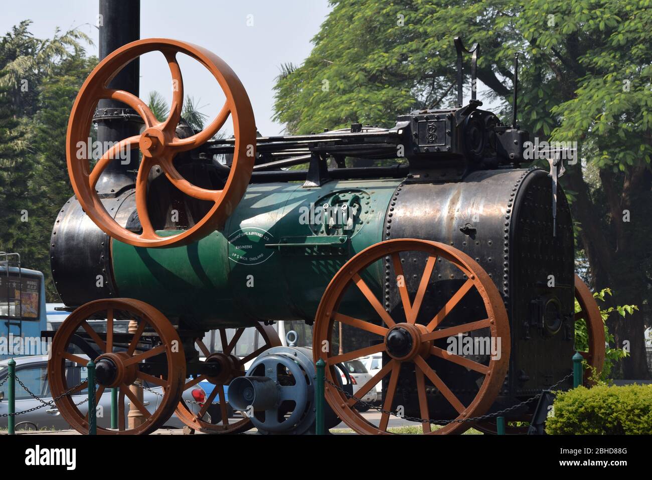 Old Train Engine at Yadvindra Garden, Pinjore Stock Photo - Alamy