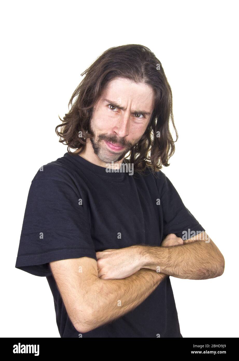 a portrait of expressive man Stock Photo - Alamy