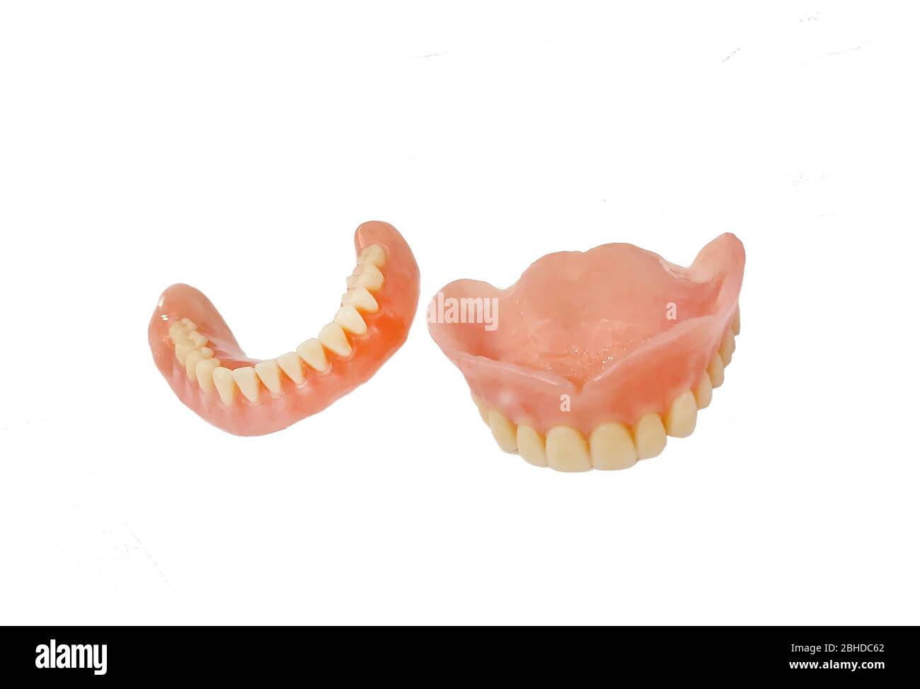 The complete full dentures isolated on white background Stock Photo - Alamy