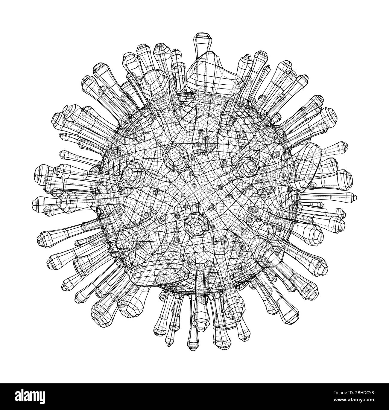 Structure of hiv Black and White Stock Photos & Images - Alamy