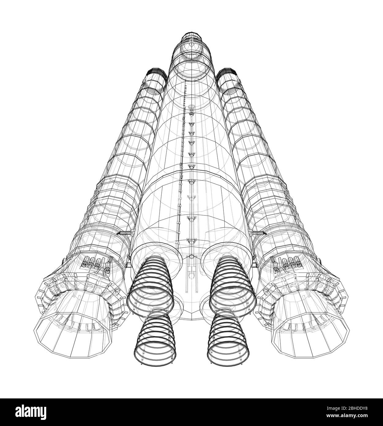 Space rocket concept outline. Vector Stock Vector Image & Art - Alamy