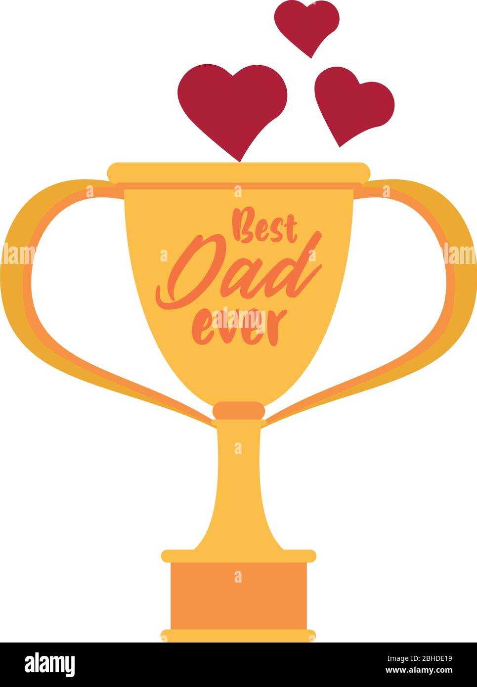 Trophy cup best dad hi-res stock photography and images - Alamy