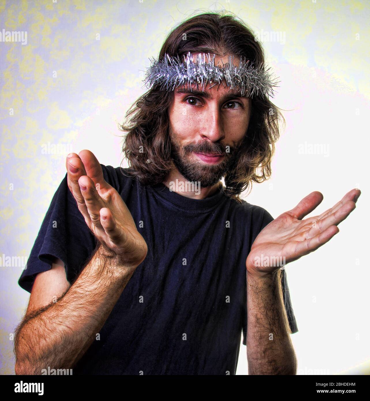 a men with the crown Stock Photo - Alamy