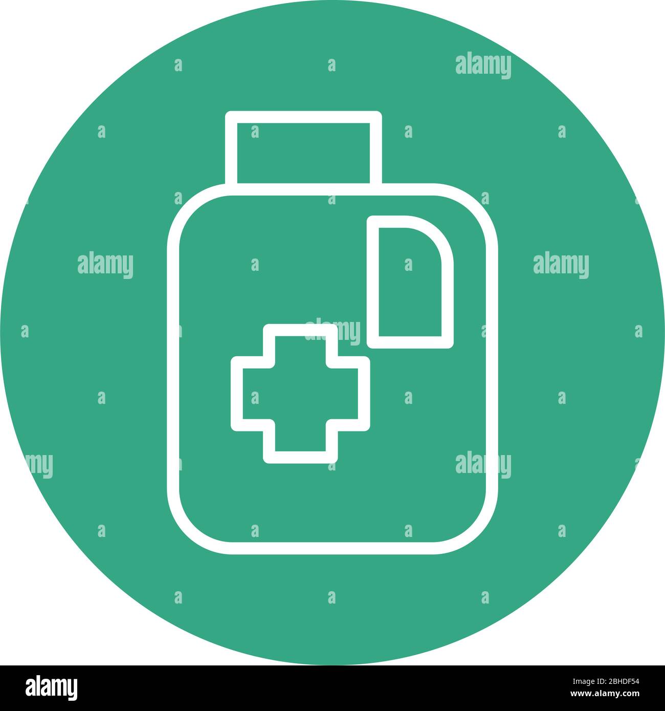 alcohol medical gallon block style icon Stock Vector Image & Art - Alamy