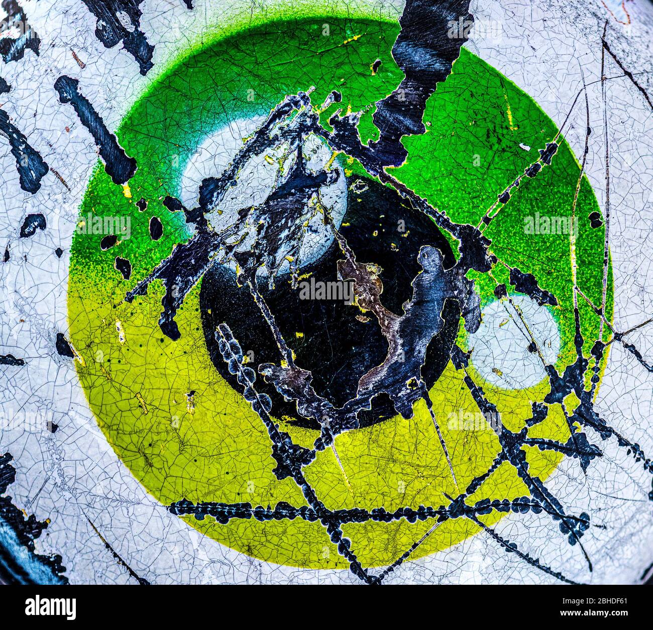 Colorful rust painting on an eroded Metal surface Stock Photo - Alamy