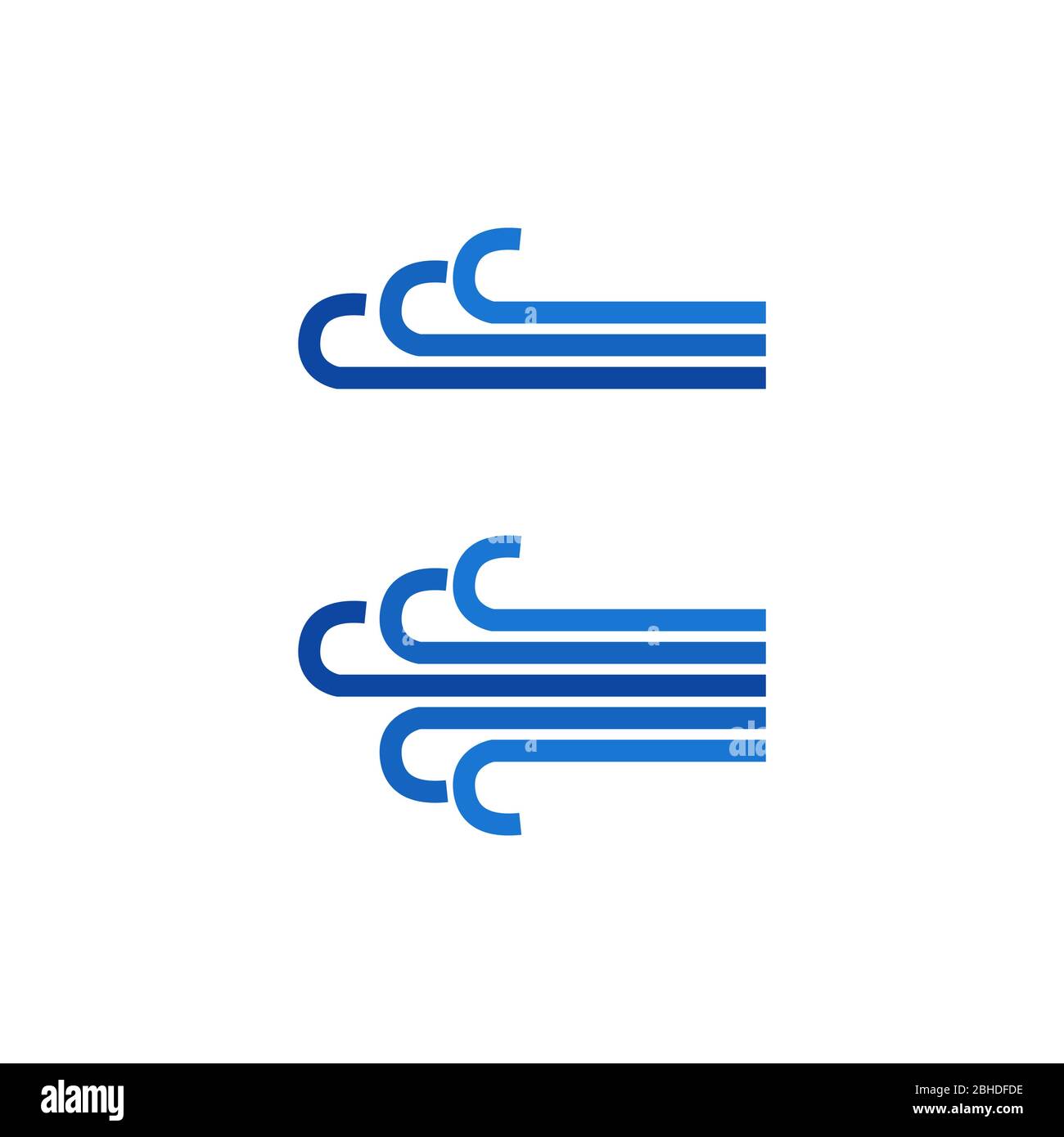 wind blowing vector graphic design illustration Stock Vector Image ...