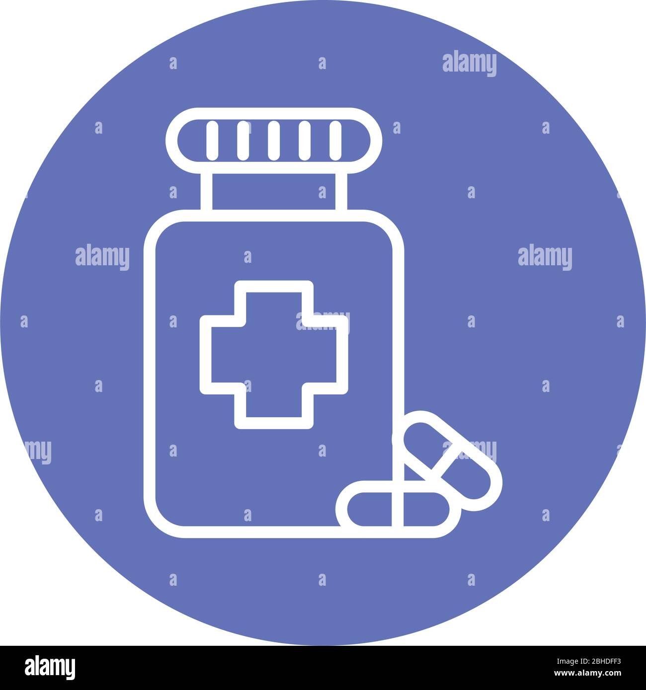 bottle drugs capsules block style Stock Vector Image & Art - Alamy