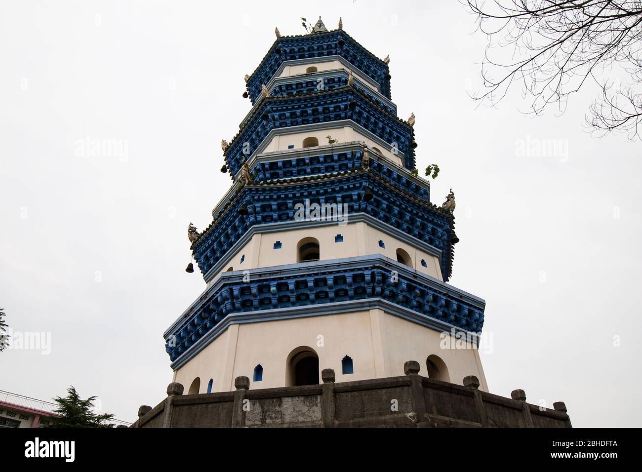 Ancient pagodas in the city Stock Photo - Alamy