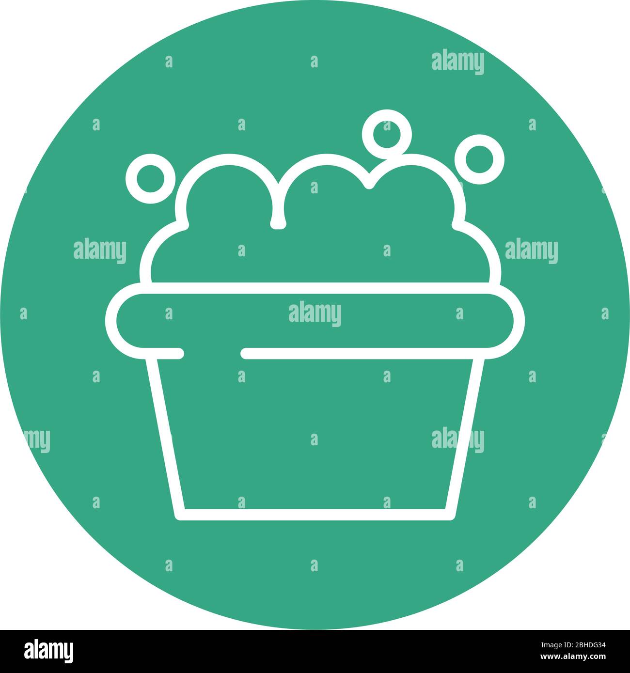 bowl with foam block style icon Stock Vector Image & Art - Alamy
