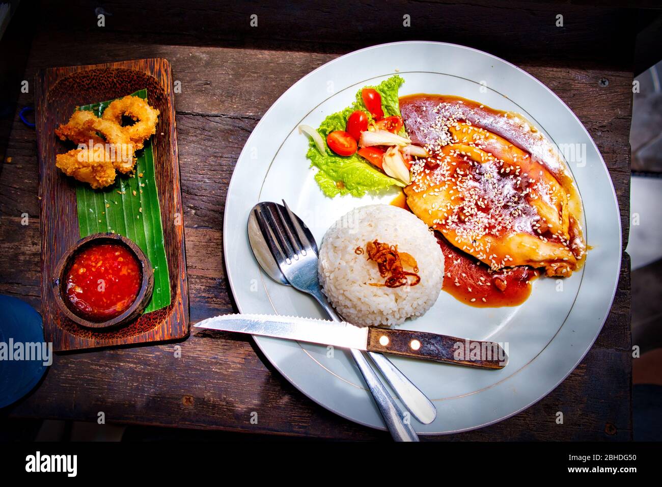 Indonesian food chicken rice hi-res stock photography and images - Alamy