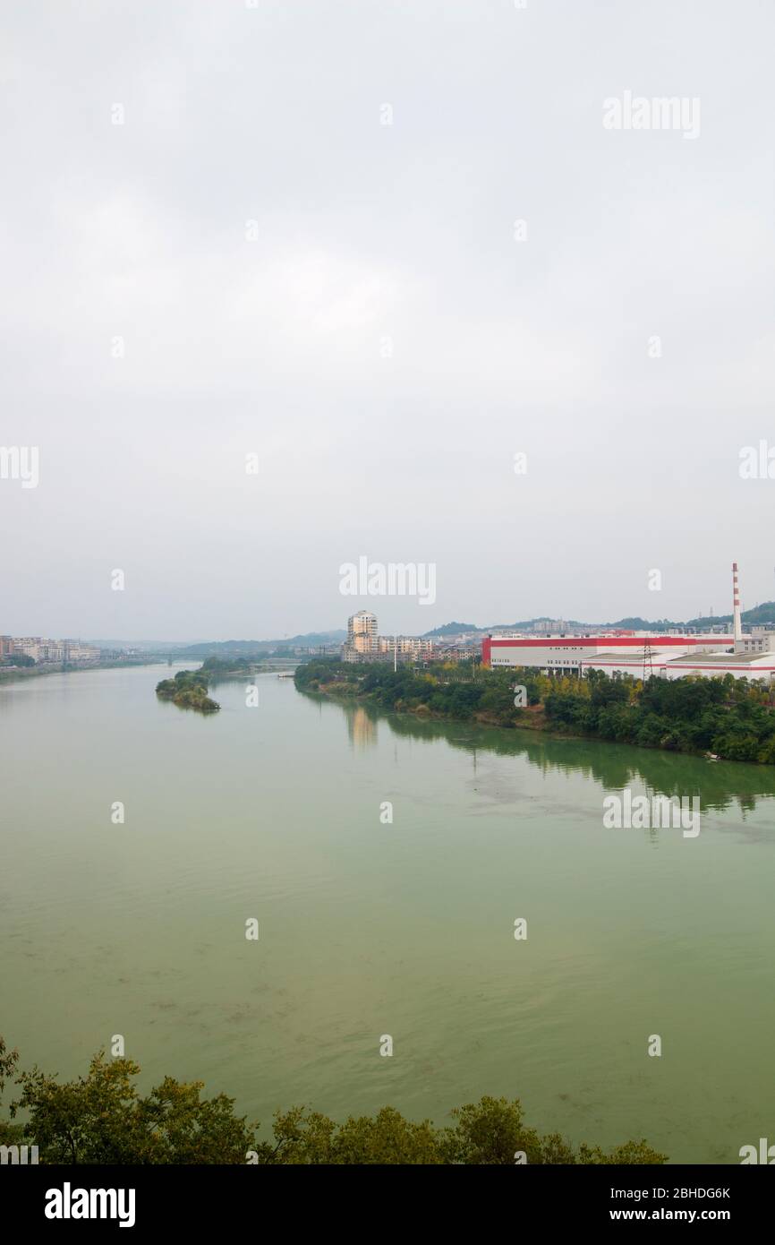 Island in the river Stock Photo - Alamy