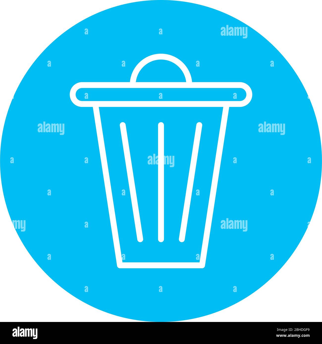 waste bin block style icon Stock Vector Image & Art - Alamy