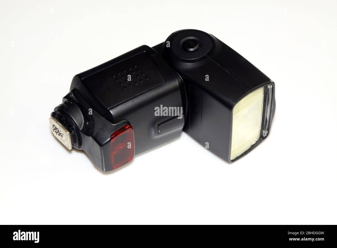 camera flash on a white background Stock Photo - Alamy